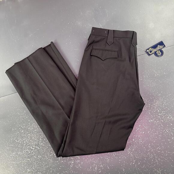 Circle S | Pants | Vtg Circle S Pants Men 35 Black Western Striped Wool ...